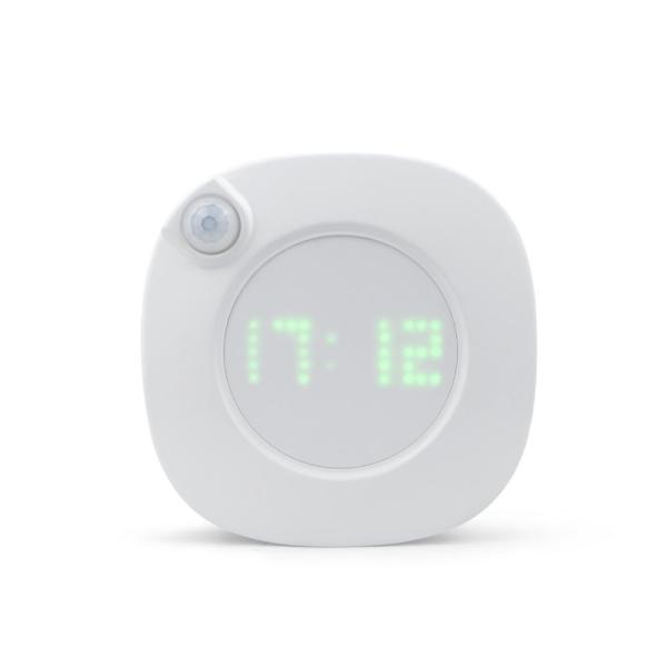 Quality 600MAH 0.3W USB Rechargeable Motion Sensor Light Digital Display Time Clock Magnet Attach for sale