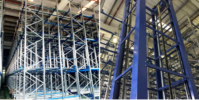 Four-Way Shuttle Pallet ASRS Room Temperature Warehouse Automatic Storage and Retrieval System Radio Shuttle Racking