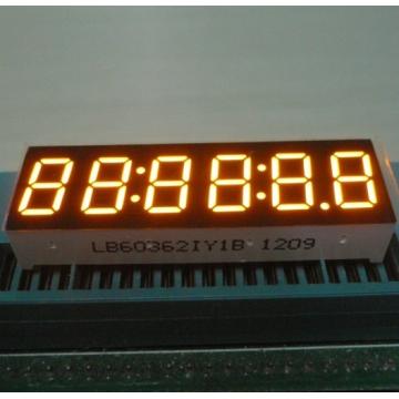 Quality Long Lifetime Digital Clock Display Pure Green 0.36" 6 Digit For Instrument for sale