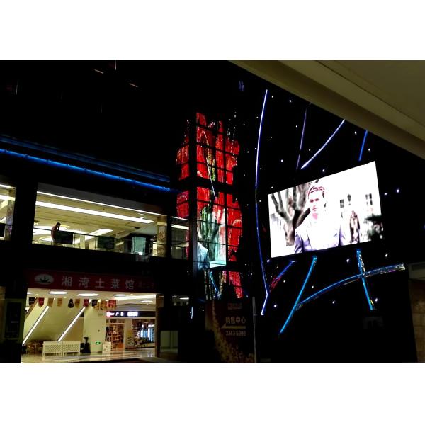 Quality Mesh 40mm Transparent Advertising LED Board Outdoor P40 for sale