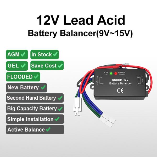 Quality 12V 1S LiFePO4 Battery Balancer For AGM Flooded GEL for sale