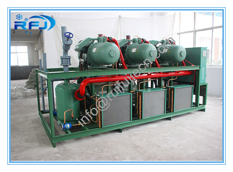 Quality High Temperature Air Cooled Condensing Unit For Blast Freezer , Three Screw for sale