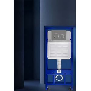 Quality Floor Mounted Installation Modern Ceramic Toilet WC with Plastic Steel Flush for sale