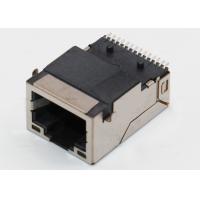 Quality 1.27mm Terminal Pitch 1000Base T RJ45 , Right Angle Female RJ45 Receptacle for sale