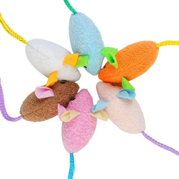 Quality Plush Catnip Mouse Cat Toy for Interactive Indoor Cats Kitten Play Popular Style for sale