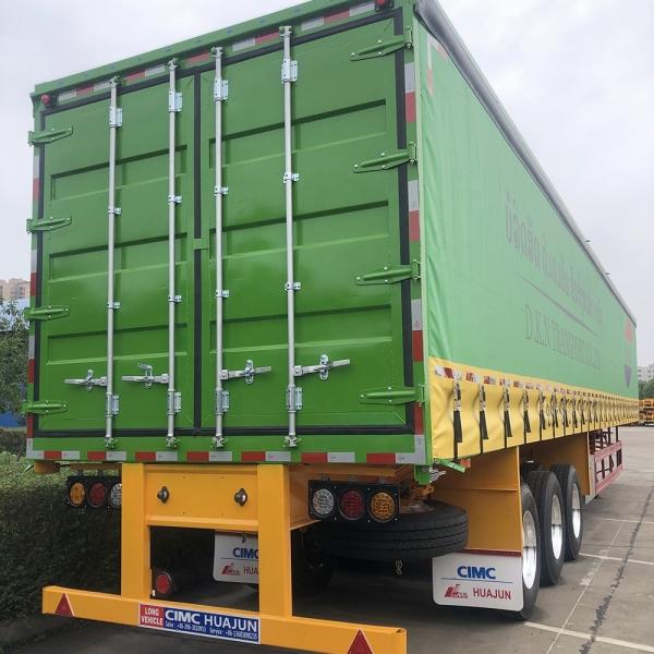 Quality 50 Ton Capacity Thailand Style 40ft Flatbed Container Trailer for Dry and Light for sale
