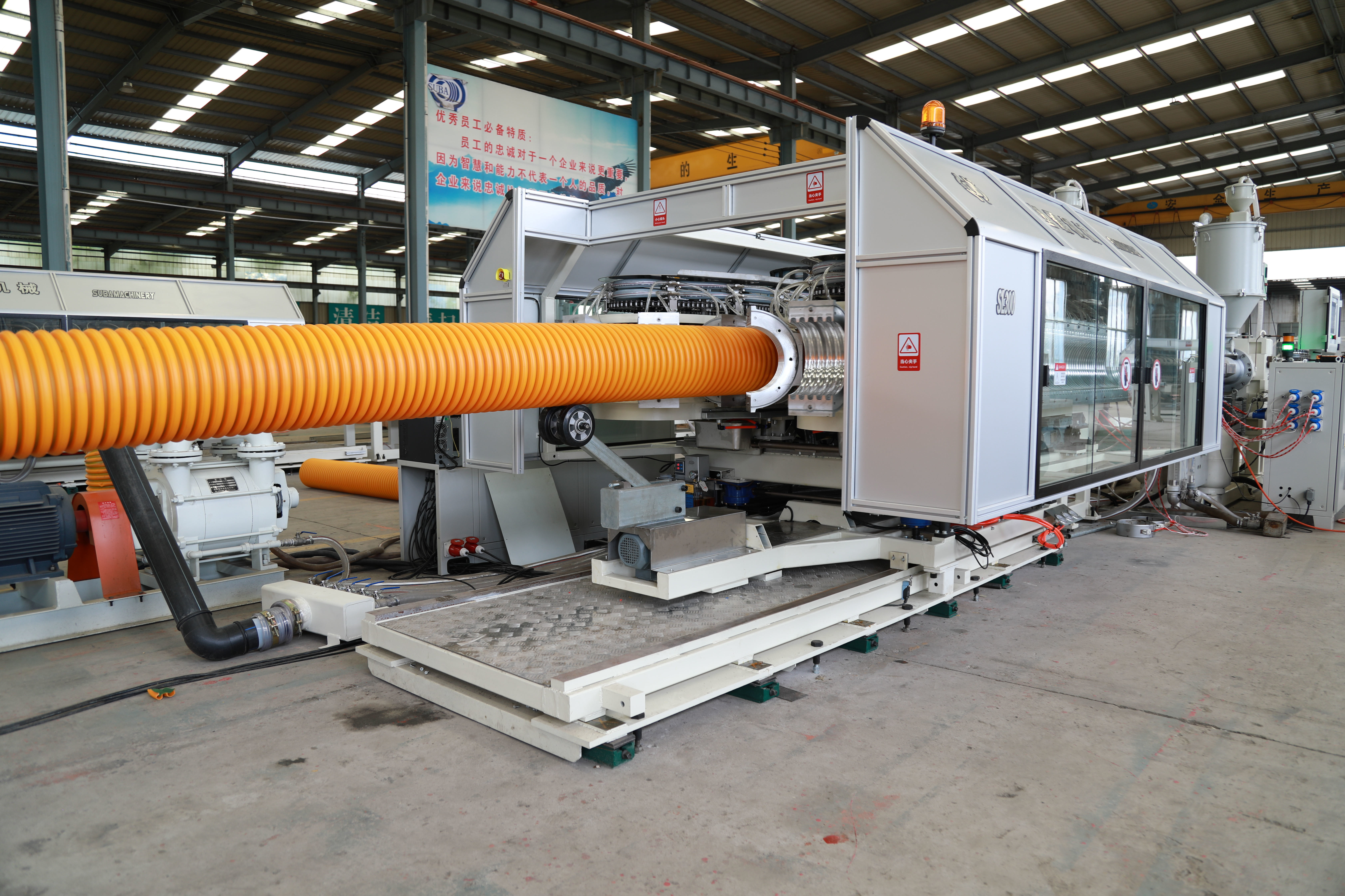 Quality Horizontal Corrugated Pipe Production Line HDPE PP PVC Corrugated Pipe Machine for sale