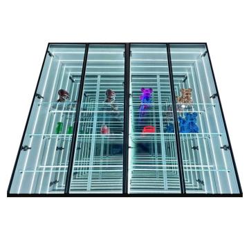 Quality 2024 Glass Jewelry 3D Infinity Mirror Display Case High Brightness LED Light for sale