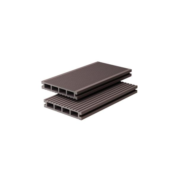 Quality Waterproof 150 X 25 WPC Composite Decking Hollow Plastic Outdoor Decking Boards for sale