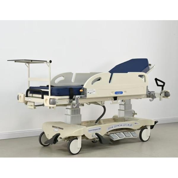 Quality Foot Pedal Control Electric Patient Hospital Stretcher Transport Bed Trolley Mobile for sale