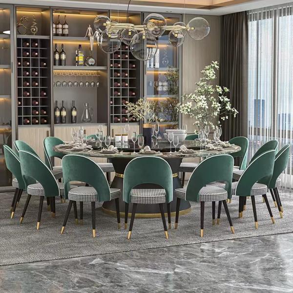 Quality High End Custom Restaurant Furniture Large Round Table for sale