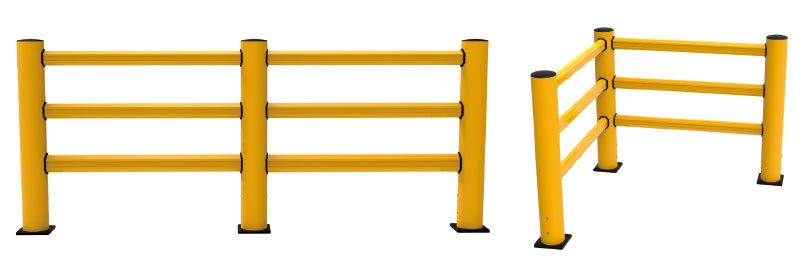 Flexible Pedestrian Barrier  Anti-Collision Guardrails Warehouse Safety Barrier Traffic Guardrails