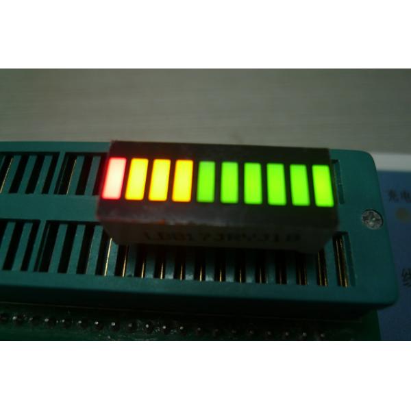 Quality Ultra Bright Blue 10 Segment LED Light Bar with 80-100mcd Luminous Intensity for for sale
