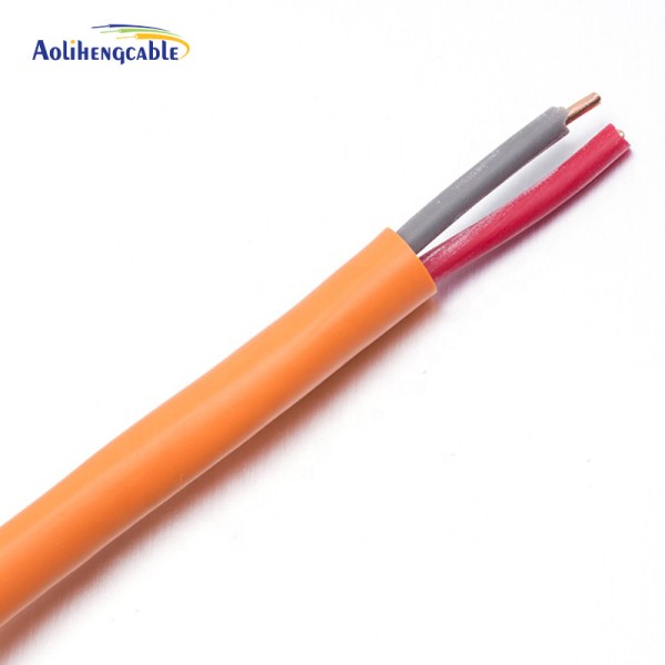 Quality Bare Copper 2 Core Alarm Cable PVC Jacketed 1.05mm ID CE Certified for sale