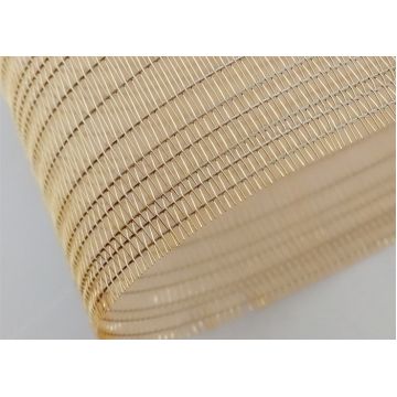 Quality Decorative Soft Metal Mesh Laminated Glass With Fabric Interlayer Antirust for sale
