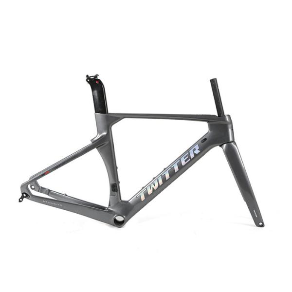 Quality OEM Acceptable Lightweight Road Frameset T800 Carbon Fiber Black Gloss for sale