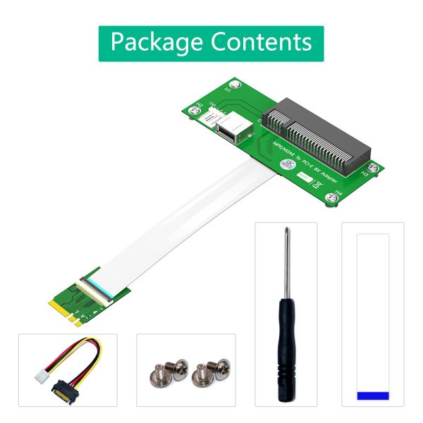 Quality NGFF M.2 Key A/E To PCI-E Express X8 USB Riser Card Cable PCI Port Extender for sale