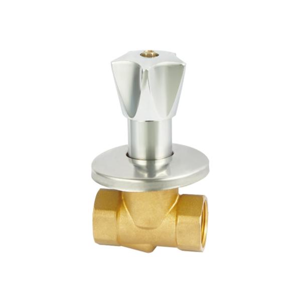 Quality Cross Butt Welding Oblique DN20 Brass Stop Valve Abrasion Proof for sale