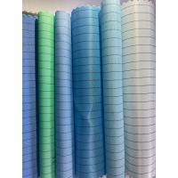 Quality Polyester Mesh Strip Grid Carbon Cloth Anti Static Conductive Cleanroom Textile for sale