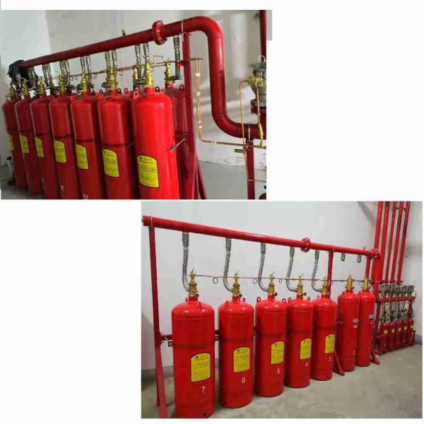 Quality Red FM200 Pipe Network System 4.2MPa / 5.6MPa Mixed Gas Fire Suppression System for sale