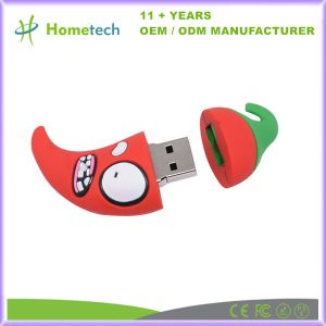 Quality Cartoon Hot Pepper/Fruit Model Cute Customized USB Flash Drive 8GB 16GB 32GB PVC for sale