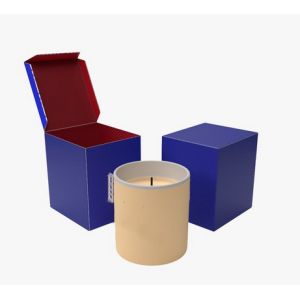 Quality Aseptic Custom Printed Candle Boxes Embossing Cardboard Packing SGS for sale