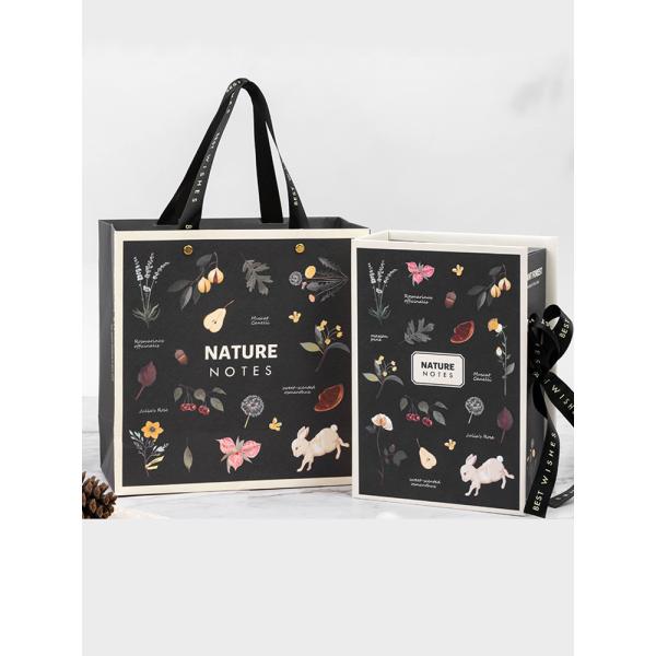 Quality White Art Paper Book Cardboard Boxes With Ribbon Design for sale