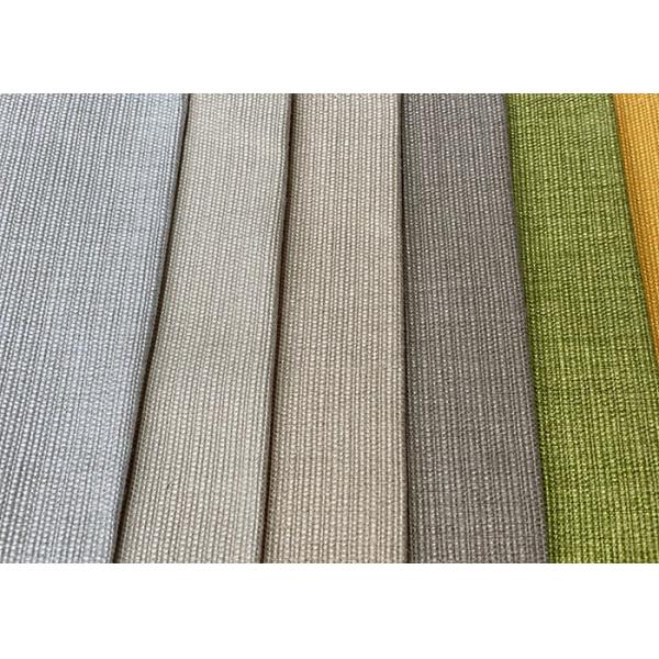 Quality Shrink Resistant Linen Sofa Fabric 280gsm Polyester Furniture Textile for sale