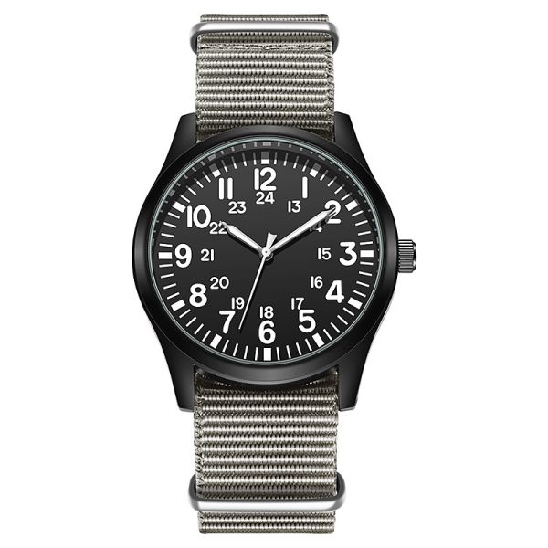 Quality SR626SW Battey Classic Quartz Watches , PC21 Movt Nylon Wrist Watch for sale