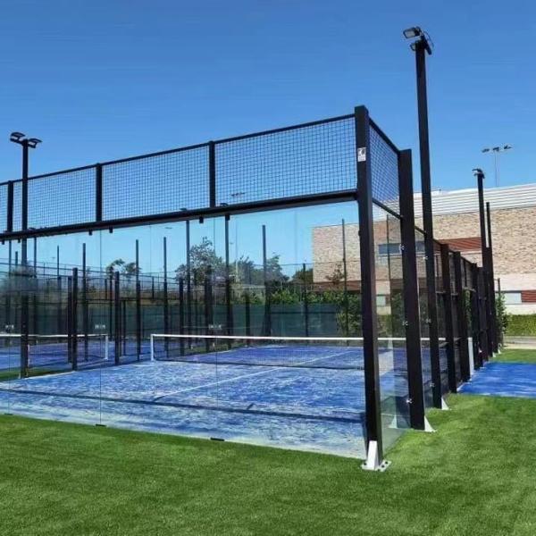 Quality Premium Panoramic Glass Padel Court  Professional Tournament Grade Tennis Facility for sale