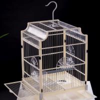 Quality Beige White Color Bird Cage Size 34*32*45cm Easy To Maintain Excellent for sale