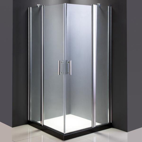Quality Chrome Aluminum Frameless Rectangular Shower Enclosure 6mm 39''X39''X75'' for sale