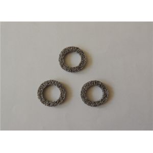 Quality 14mm Dia 0.3mm Wire Diameter Knitted Wire Mesh Washer with 98% Filtration Rate for sale