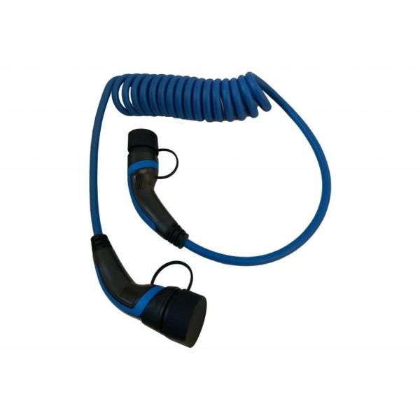 Quality Spiral 7kW Type 2 To Type 2 Charging Cable 32A 250V 1 Phase for sale