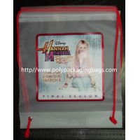 Quality Clear Drawstring Plastic Bags For Hannah Montana Forever DVD for sale
