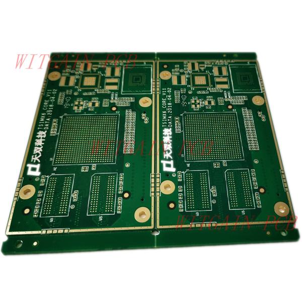 Quality 6 Layer PCB Printed Circuit Board 1.6MM Green Solder Mask ENIG 91mm*84mm for sale