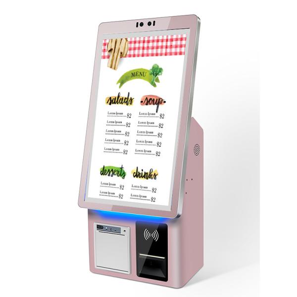 Quality Self Service 21.5 Inch Terminal Kiosk 80mm Printer Barcode Reader POS Bracket for sale