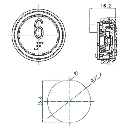 Quality 10mm Lift Call Elevator Touchless Button for sale