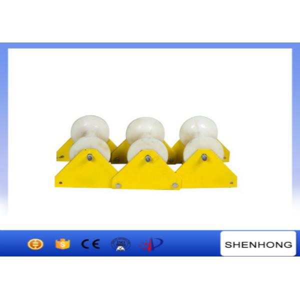 Quality CE Underground Cable Installation Tools , Multi-Type Triple Guide Manhole Cable Roller for sale