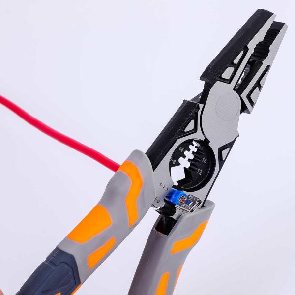 Quality 319.7g TPR Handle Combination Pliers 3mm Wire Rope Crimping Tool for sale