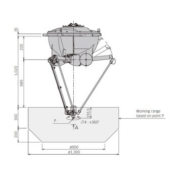 Quality Parallel Link Type Chinese Robot Arm Ceiling Mounting For Kawasaki Robot for sale