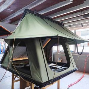 Quality 2-3 Person Aluminum Hardtop Car Rooftop Tent With 320G Polyester Cotton for sale