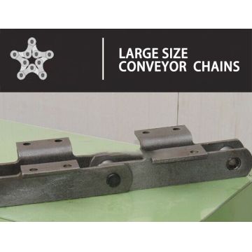 Quality Custom F Flanged Roller Heavy Duty Conveyor Chains for sale
