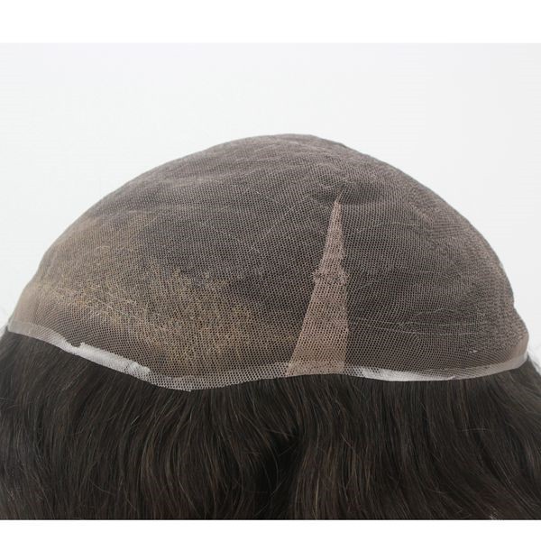 Quality Lace High Quality Men'S Toupees Custom Hair System Natural Looking for sale