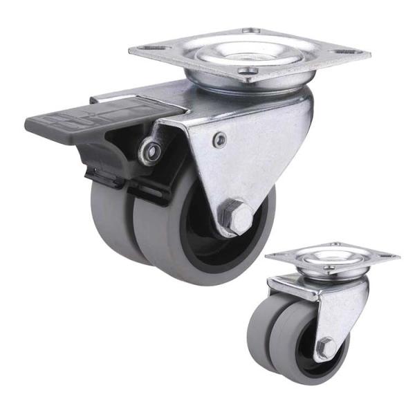 Quality 3inch TPR Rubber Casters for sale