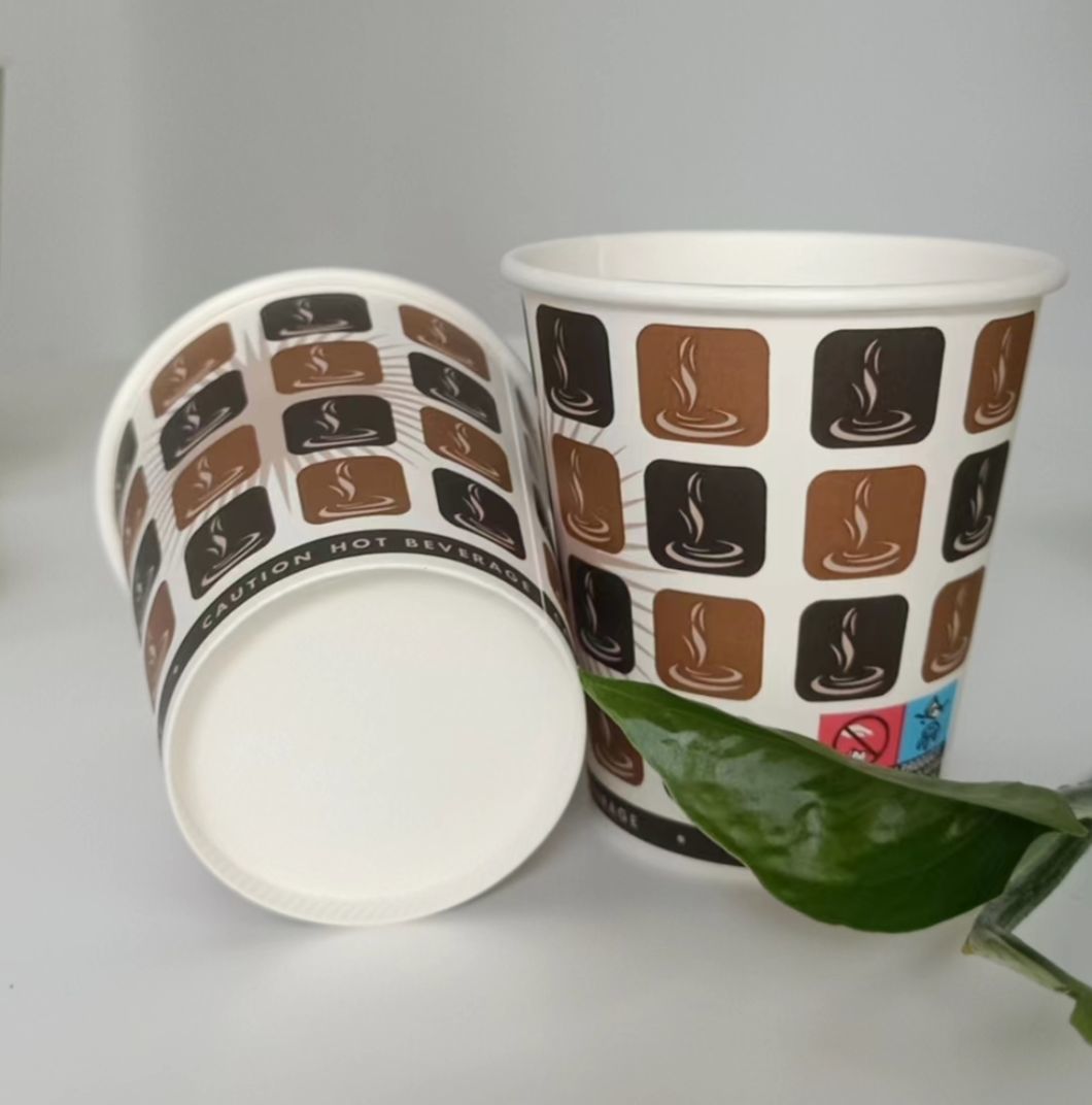Factory Hot Selling Good Quality 8 Oz 300g Single Wall Creative Disposable Paper Cup Hot Beverage