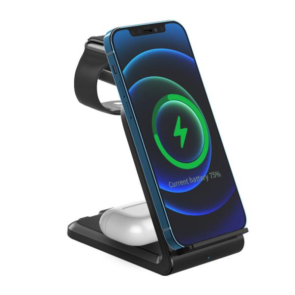 Quality 112*70*120mm Multi Function Wireless Charger Station For Airpods Pro for sale
