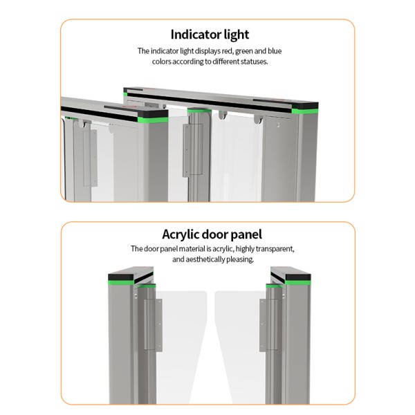 Quality CW427 Contactless Face Recognition Speed Gate Turnstile for Office Buildings for sale