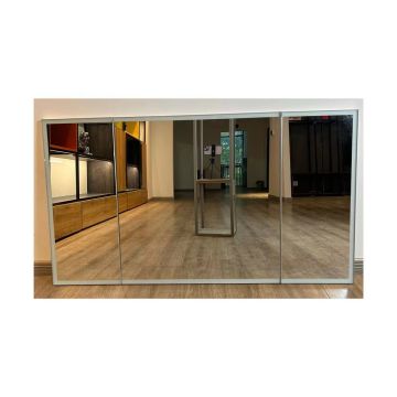 Quality Smart Mirror Cabinet Door with Refrigerator All Aluminum LED Lights Touch Open for sale