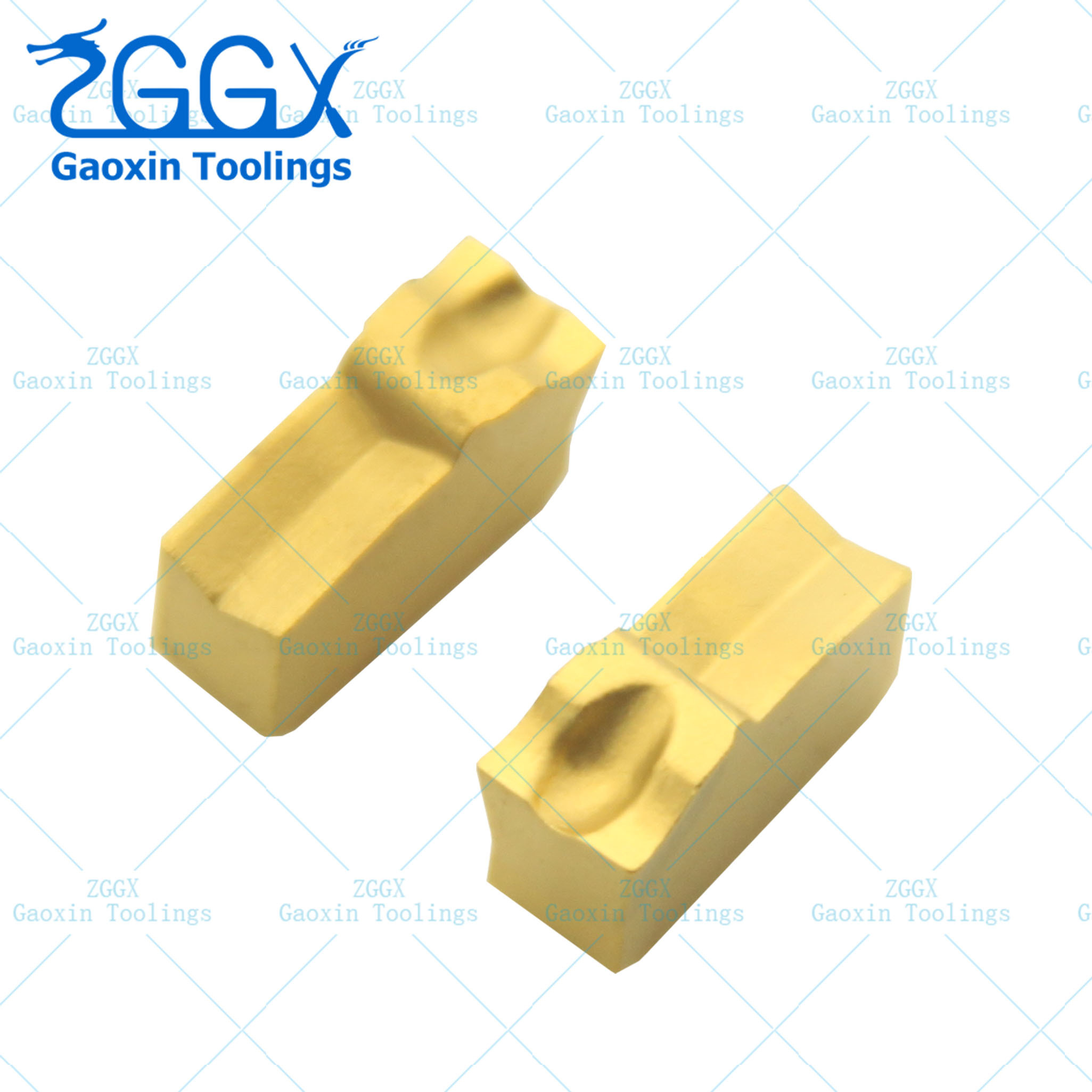 Quality CVD Coating Parting And Grooving Inserts Golden For CNC Machine Cutting Off for sale
